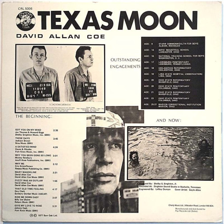 Coe David Allan Texas Moon - LP