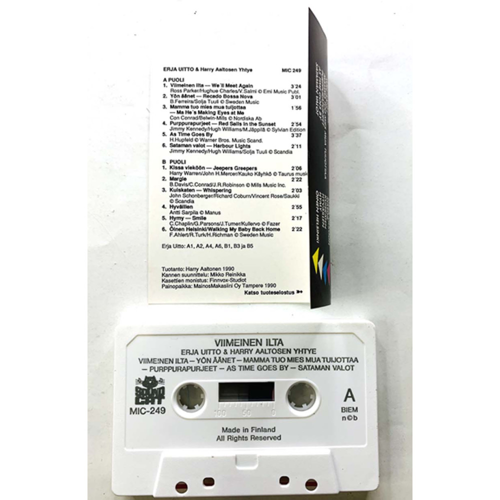 Erja Uitto ja Harry Aaltosen yhtye Viimeinen ilta - Kasetti