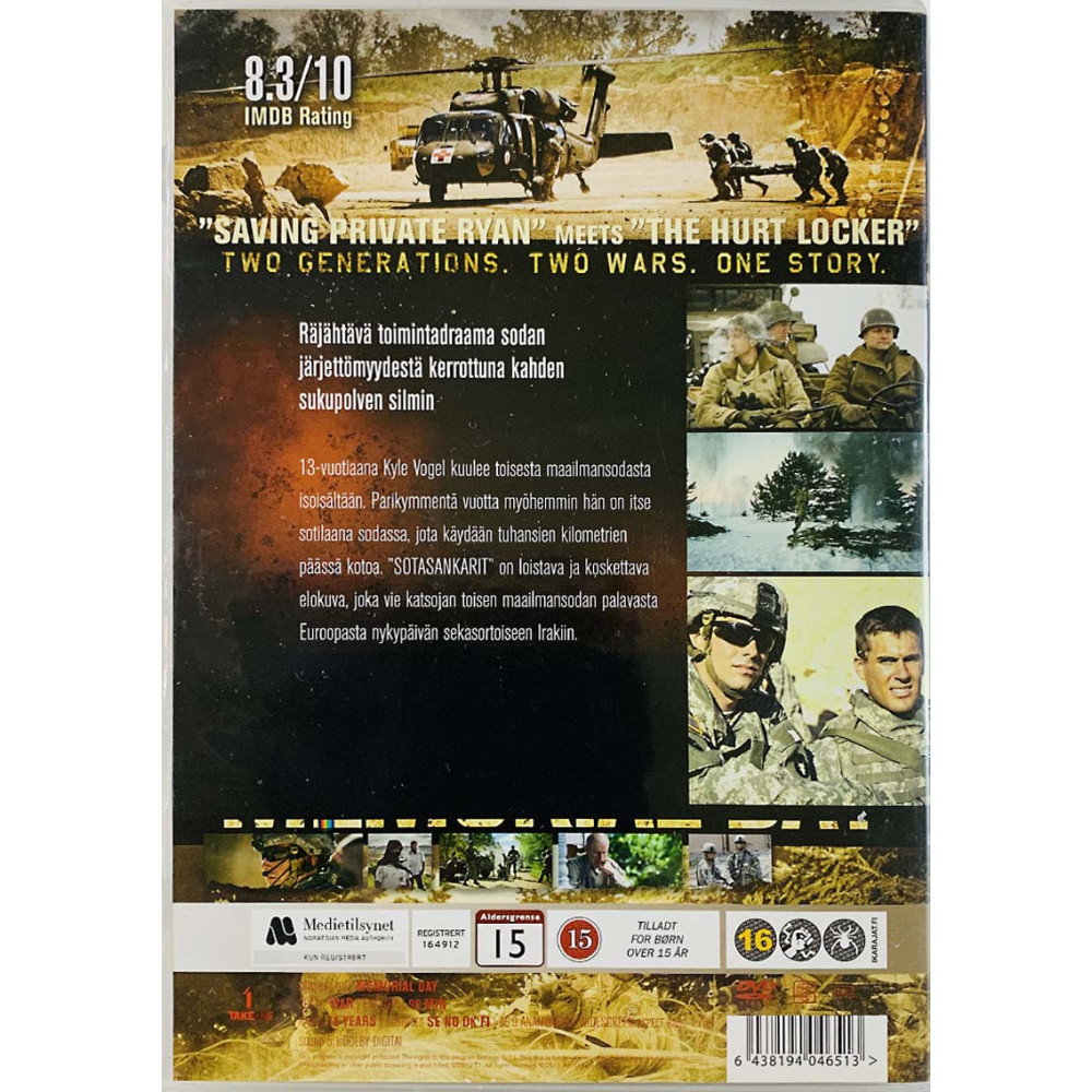 DVD - Elokuva Sotasankarit - elokuva