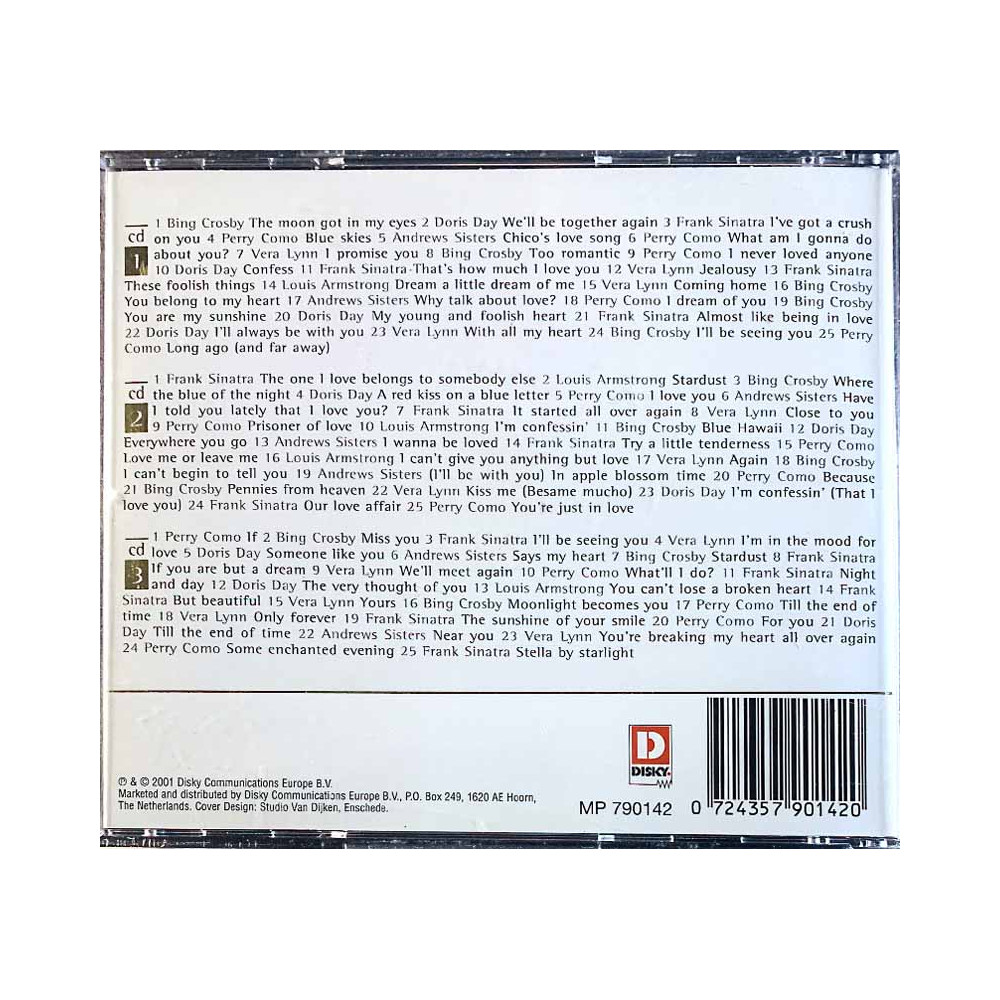 Perry Como, Frank Sinatra ym. Greatest love songs golden greats 3CD ...