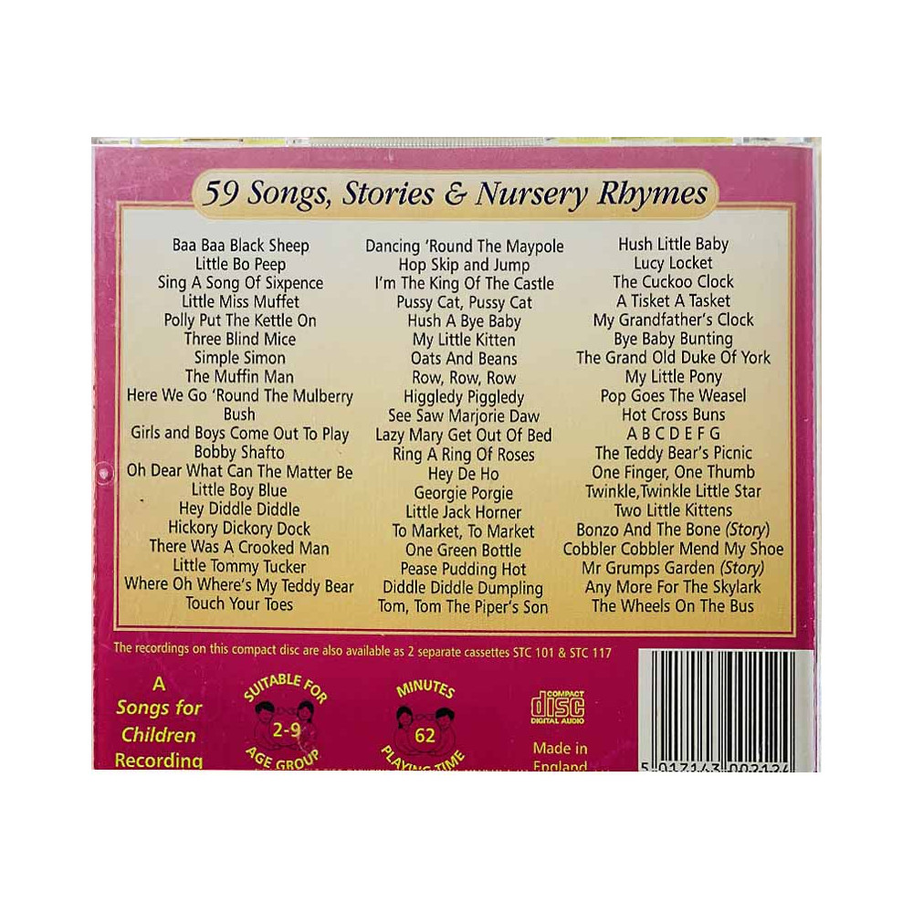 62 minuuttia,2-9 vuotiaille 59 Songs , Stories And Nursery Rhymes ...