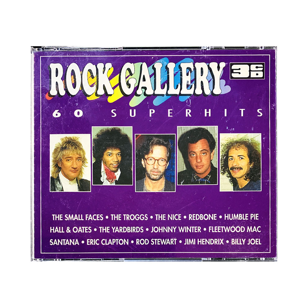 Jimi Hendrix, Clapton, Johnny Winter ym. Rock Gallery 60 superhits 3CD ...