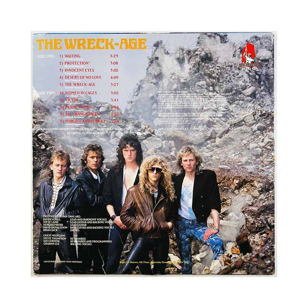 Tygers Of Pan Tang The Wreck-Age - vinyl LP