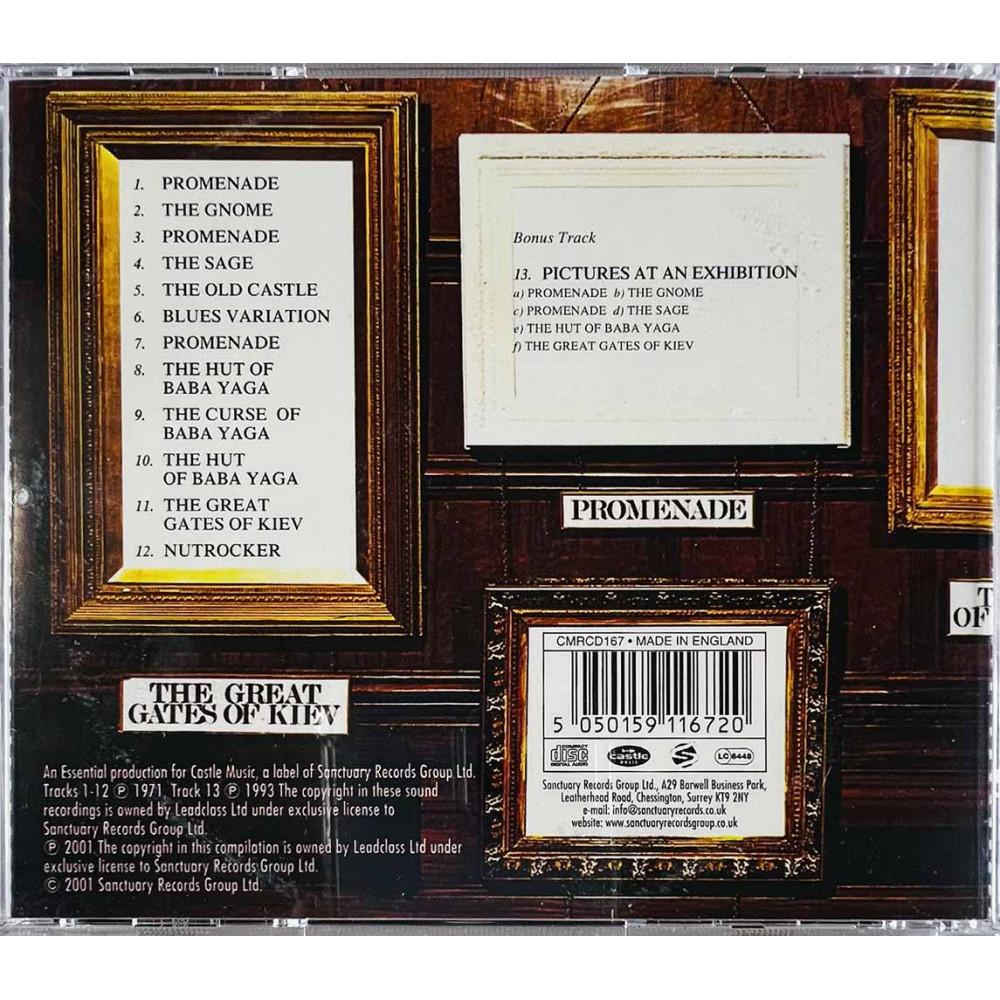Emerson Lake & Palmer Pictures at an Exhibition - käytetty CD