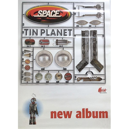 Space: Tin Planet used original promo poster, year 1998