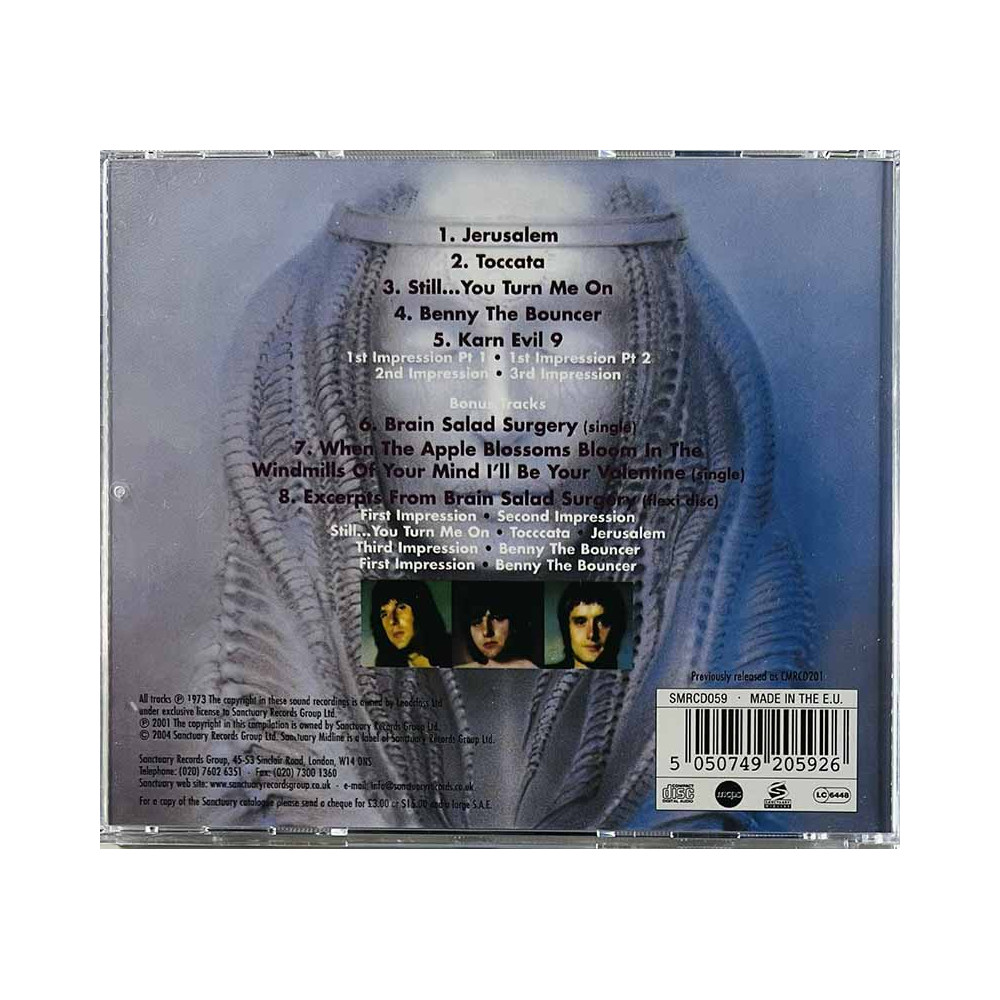 Emerson Lake & Palmer Brain Salad Surgery - käytetty CD