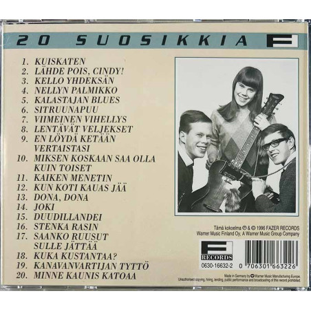 Anki Bosse ja Robert 20 Suosikkkia - Nelly Palmikko - käytetty CD