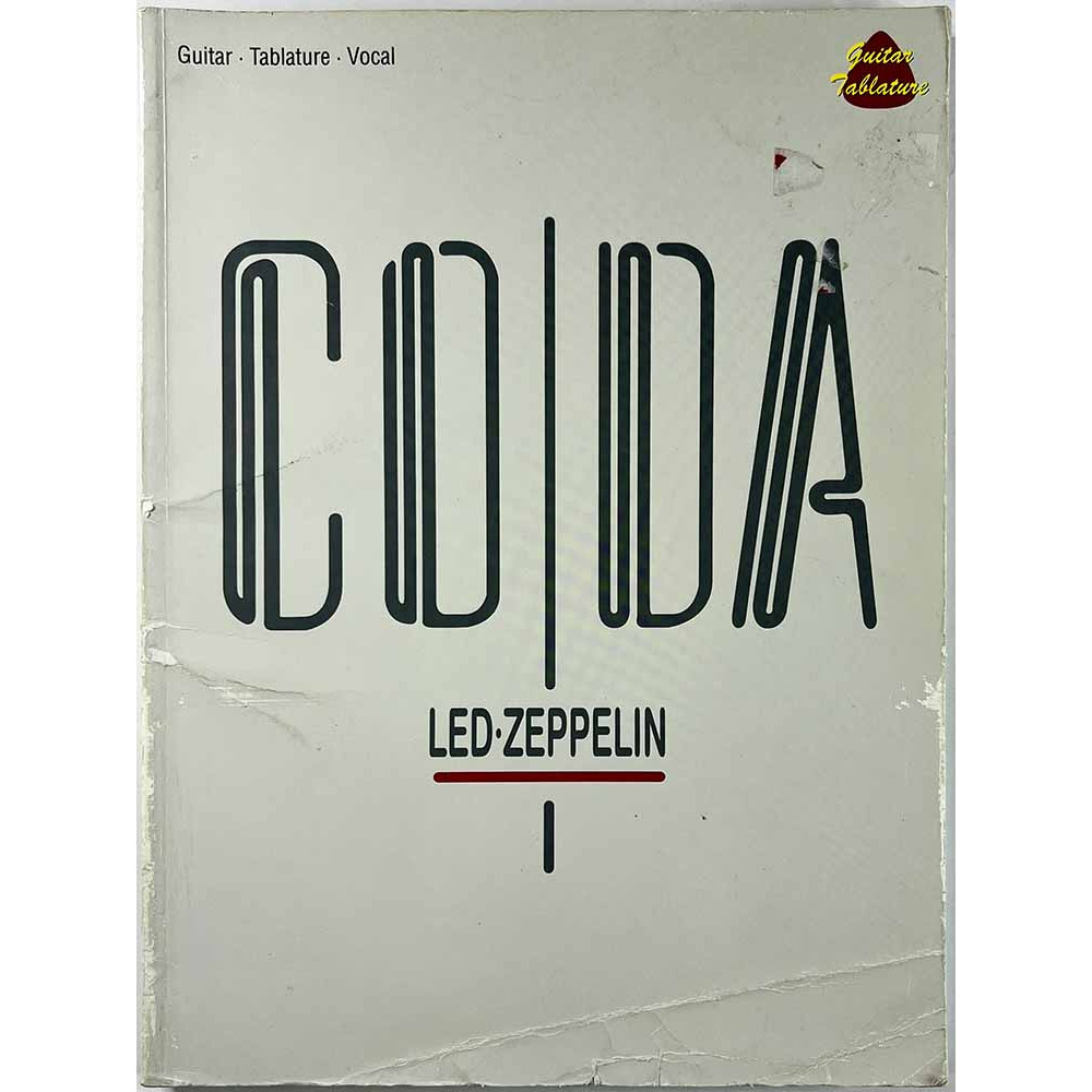 Led Zeppelin, Coda Nuottivihko guitar tablature vocal - Käytetty kirja
