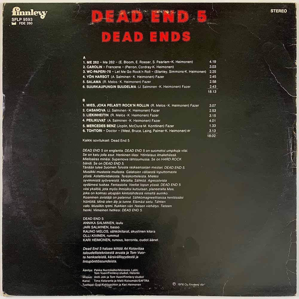 Dead End 5 Dead Ends - vinyl LP