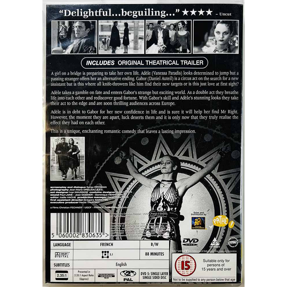 DVD - Elokuva The Girl On The Bridge - Käytetty DVD