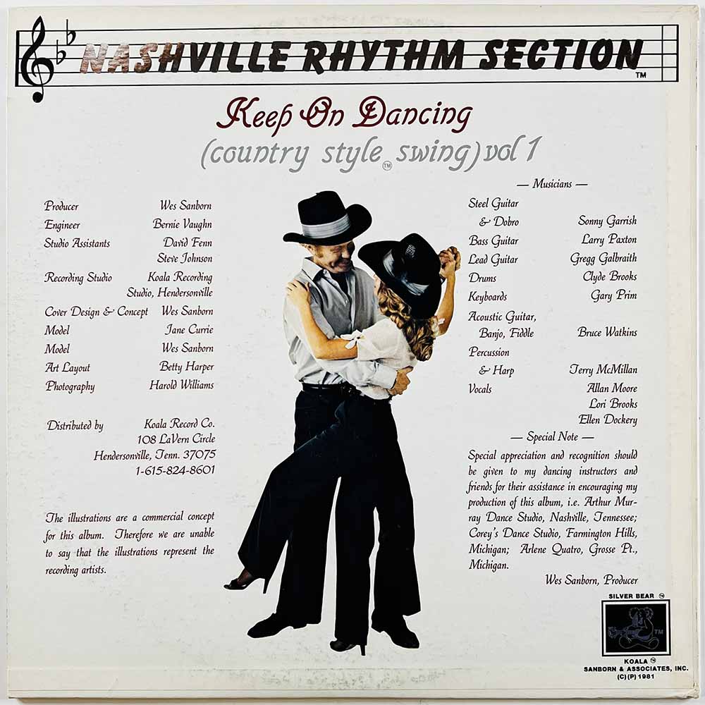 Nashville Rhythm Section Keep On Dancing (Country Style Swing) Vol 1 - LP