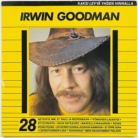 Irwin Goodman Irwin Goodman 28 reteintä 2LP - LP