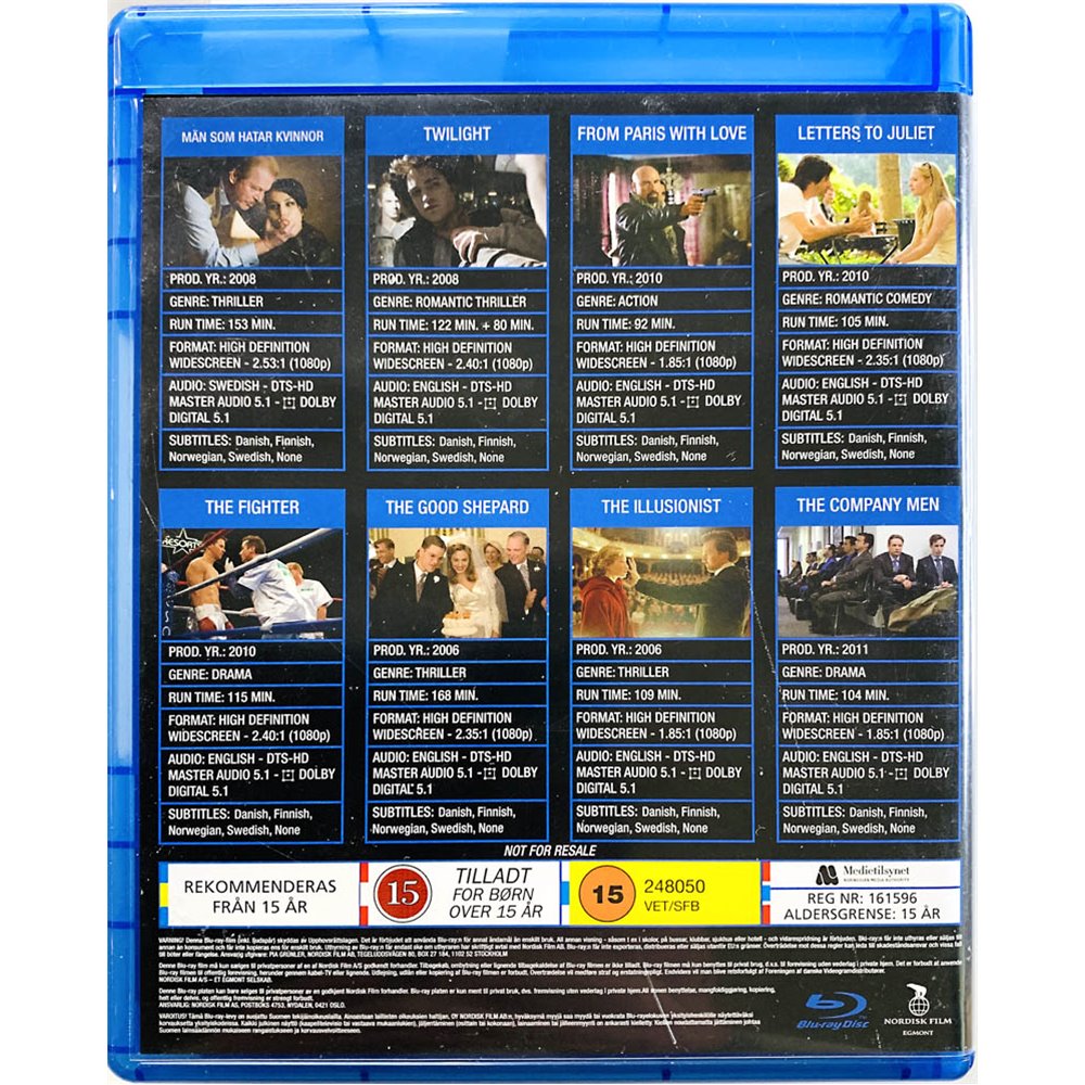 Blu-ray - Elokuva Nordisk Film BoxSet 8 Blu-ray - blu-ray