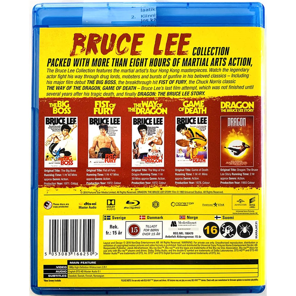Blu-ray - Elokuva Bruce Lee collection 5 Blu-ray - blu-ray