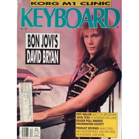 Keyboard lehti + levy used magazine, year 1988 DEC.
