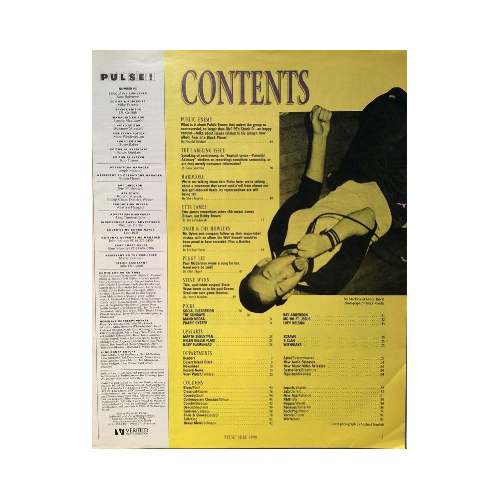 Pulse! used magazine, year 1990 June